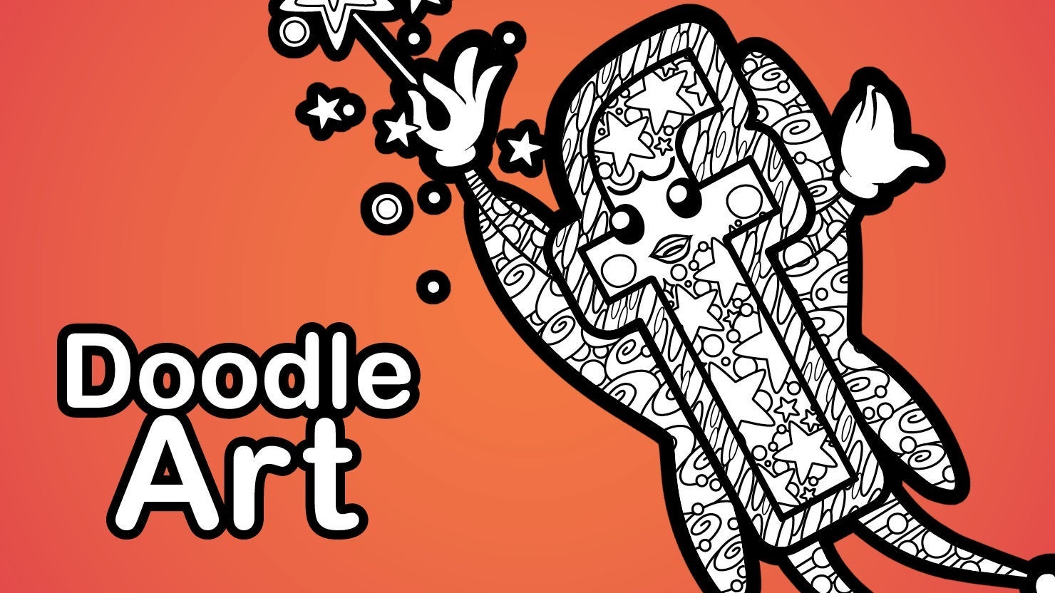Kids Club | Doodle Art "F"
