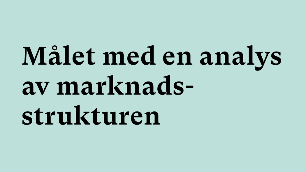 Analys av marknadsstruktur