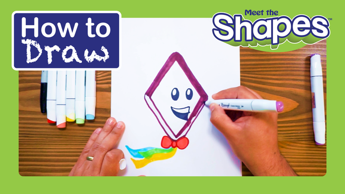 how to draw the shape diamond