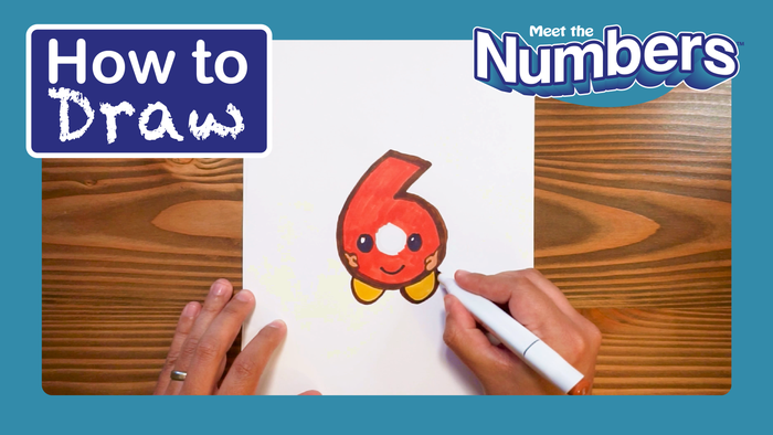 Kids Club | How To Draw "6"