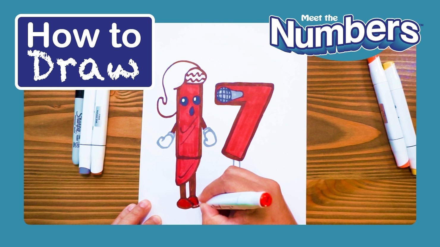 Kids Club | How To Draw "17"