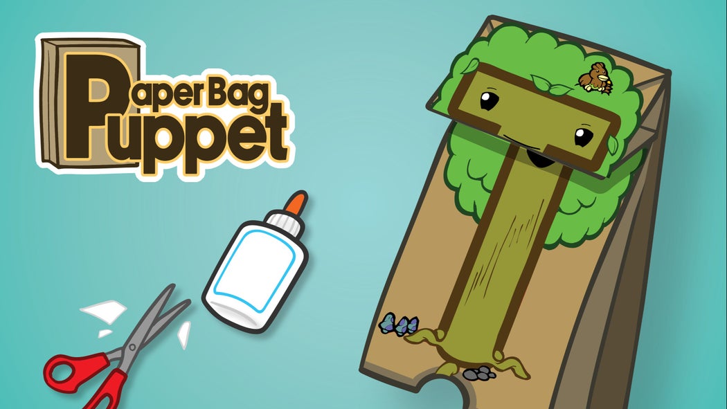 Kids Club | Paper Bag Puppet "T"
