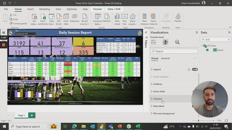 Power Bi for Sports 📊