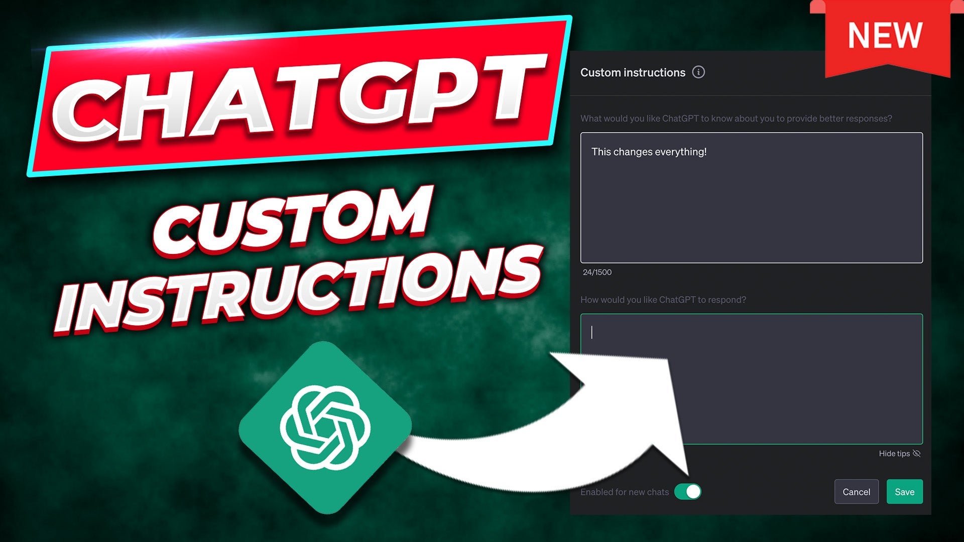 ChatGPT Custom Instructions - Huge ChatGPT Update - Released July 2023
