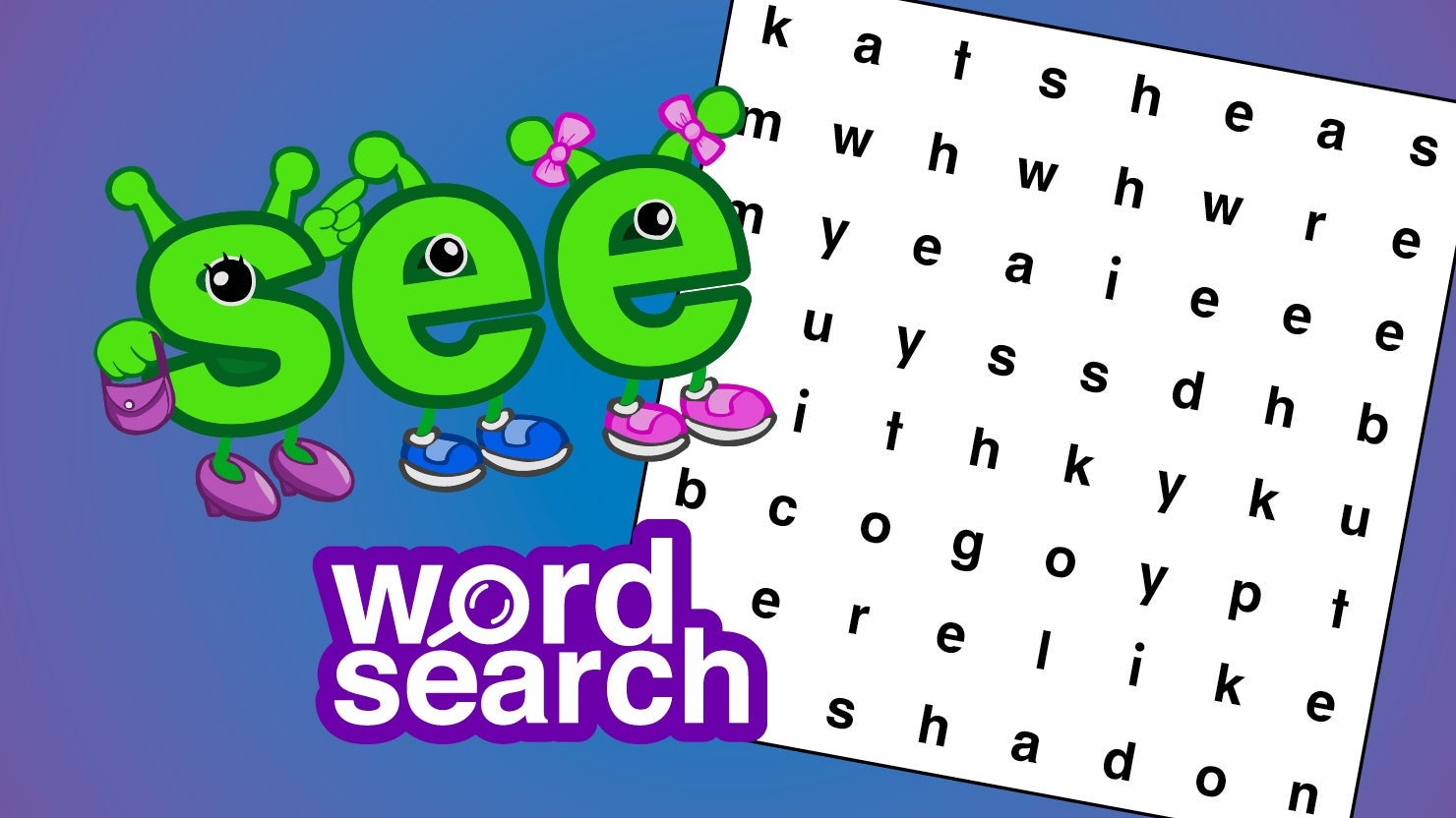 Kids Club Word Search Sight Words Level 2