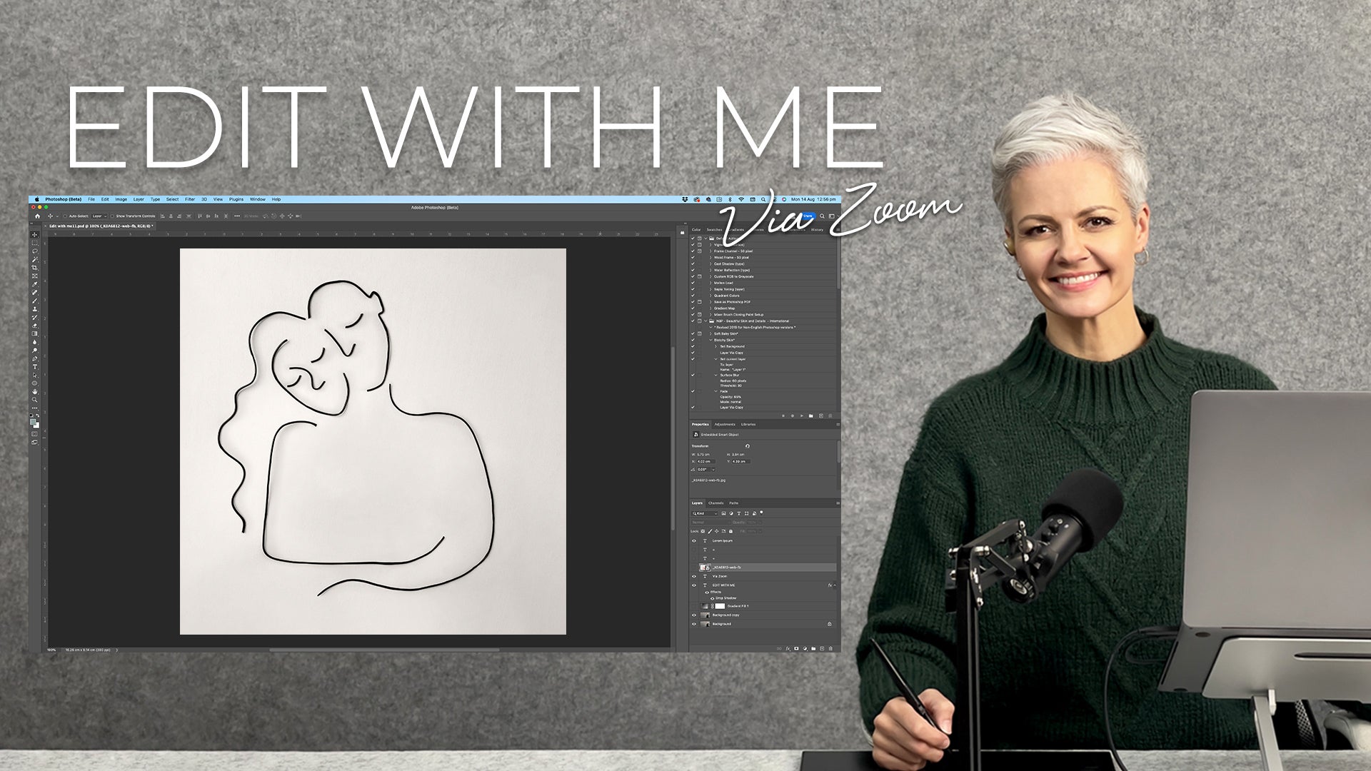Live Art Digital Edit with Me - Free Tutorial | Kelly Brown Online
