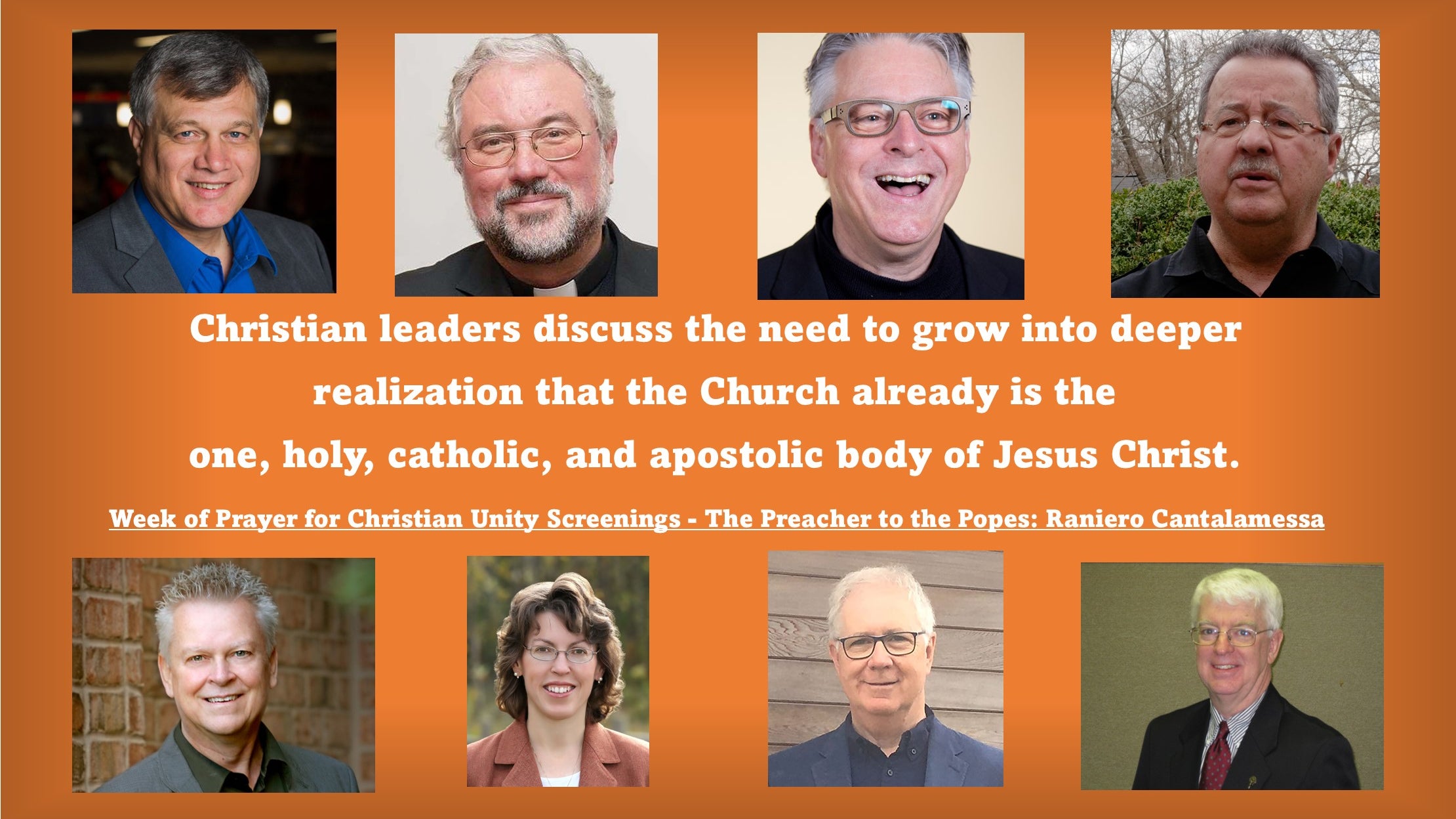 Unity - Building relationships among Christian leaders.