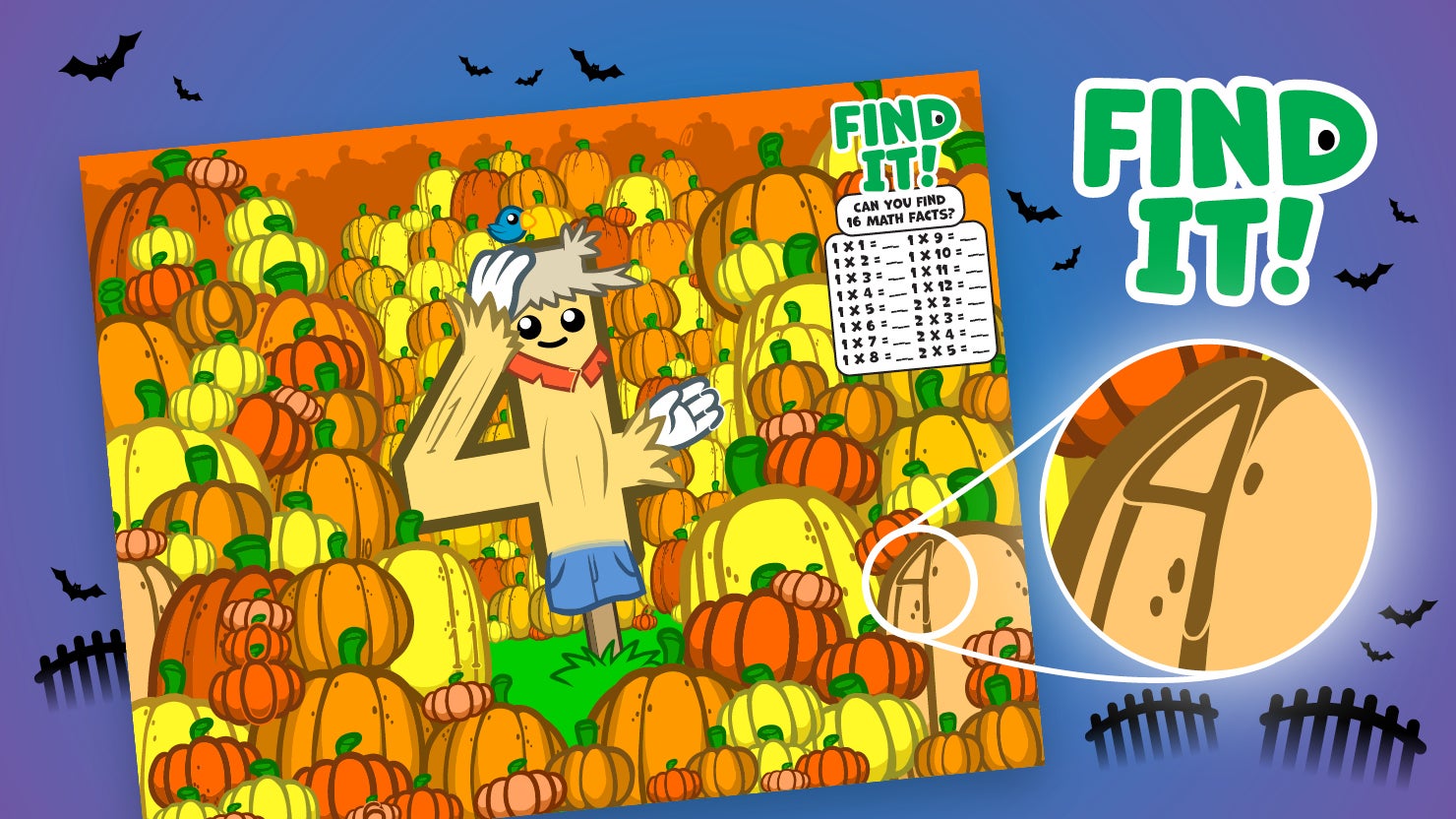 Preschool Prep Kids Club | Find It! | Meet the Math Facts "2x2=4"