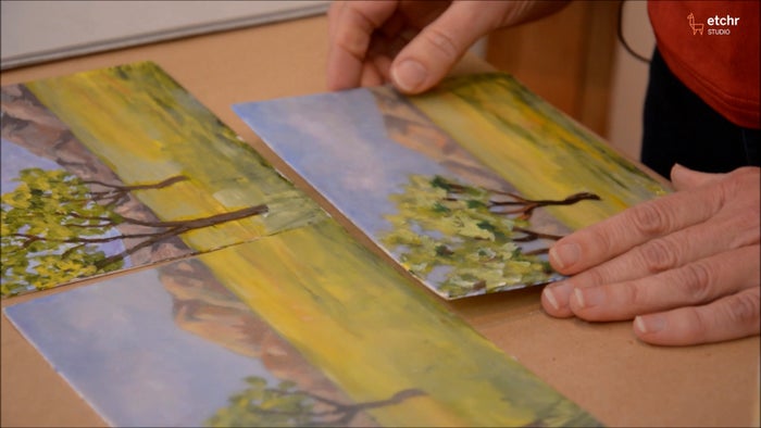 How to Gold Leaf and Acrylic Painting: Ideas Over Gold Leaf