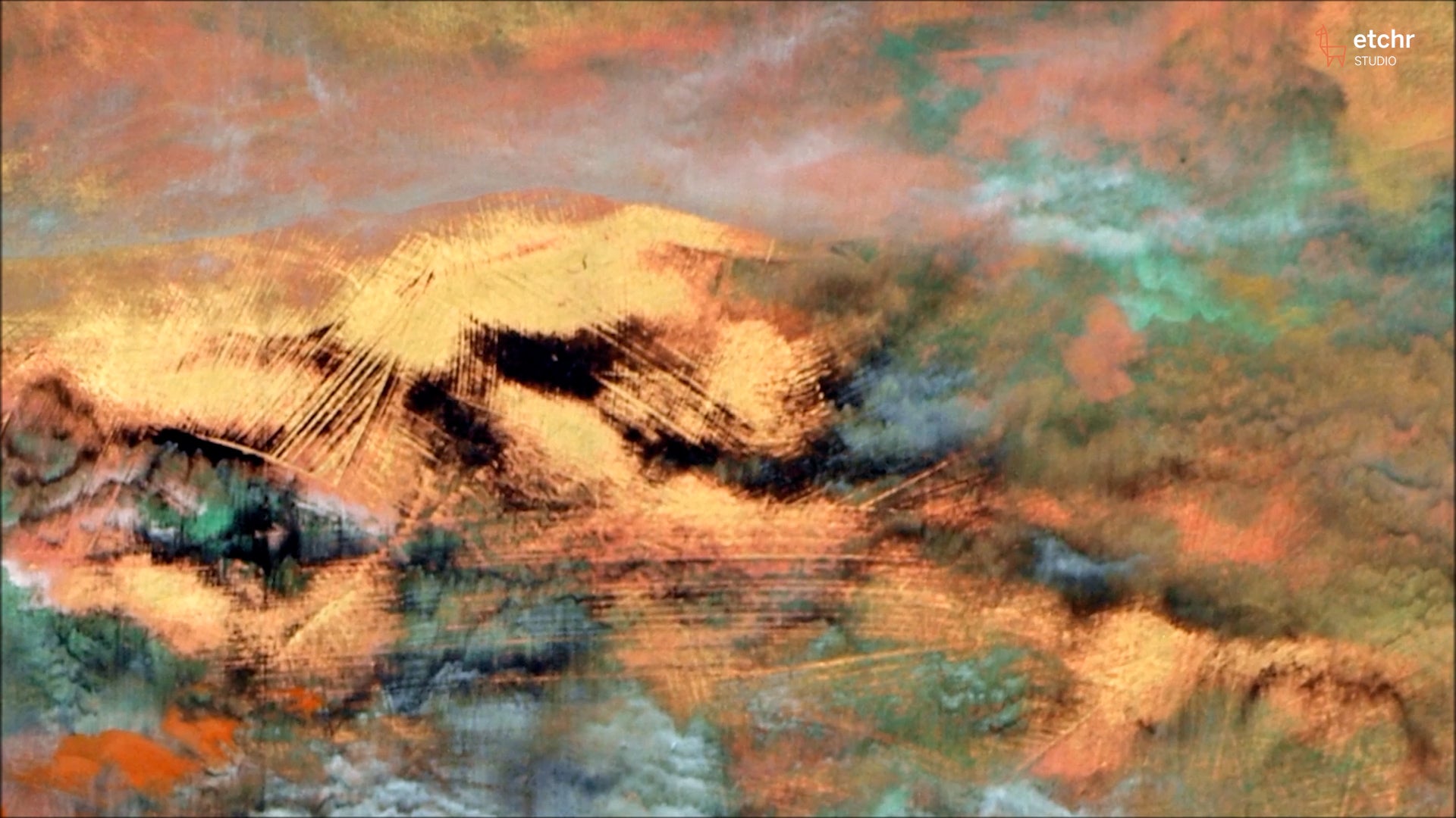 How to Gold Leaf and Acrylic Painting: Ideas Over Gold Leaf