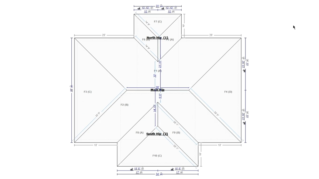 Commercial Hail | Small Roof Loss | Level 1 Sketch Training