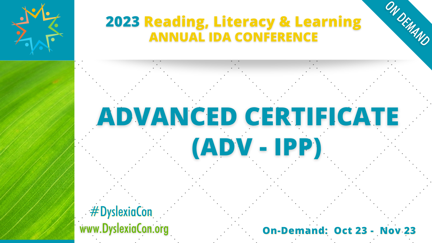 DyslexiaCon23 Advanced Certificate | International Dyslexia Association