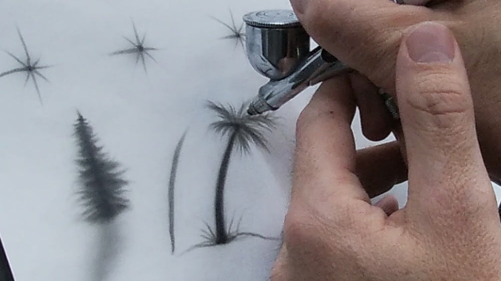 How to airbrush trees using beginning airbrush skills | Airbrush University