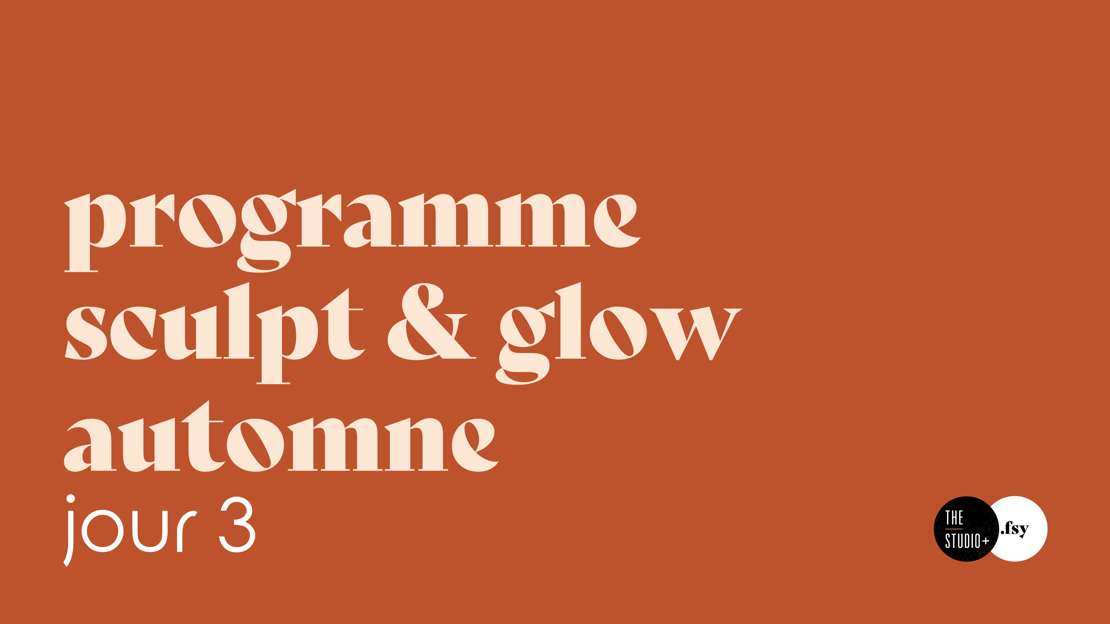 Programme Sculpt & Glow Automne
