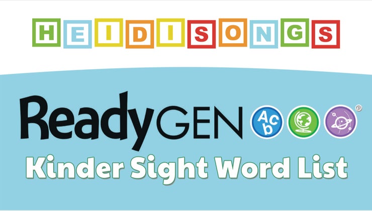 HeidiSongs | ReadyGen Kindergarten - HeidiSongs