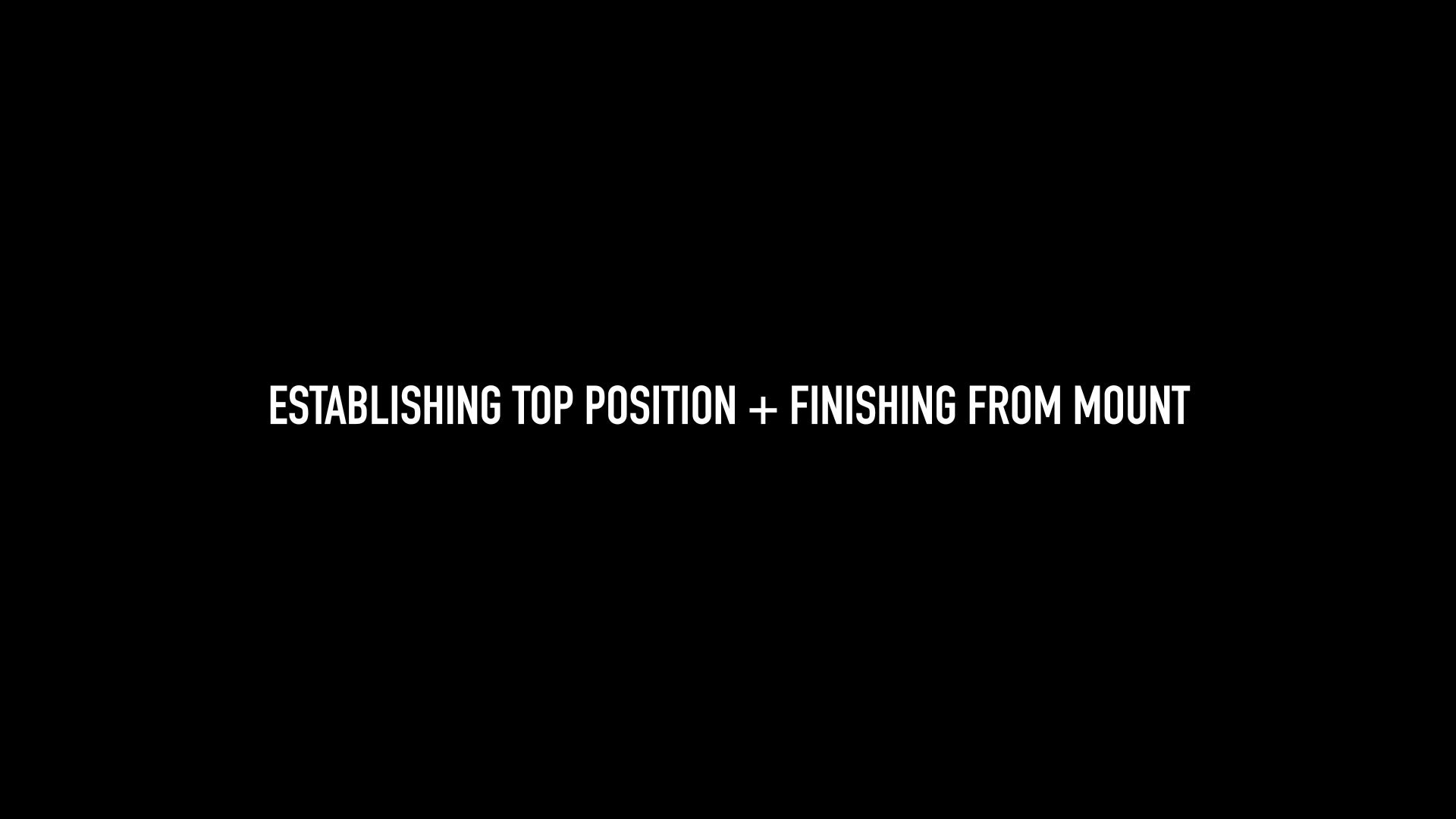 Basics: The Triangle Choke