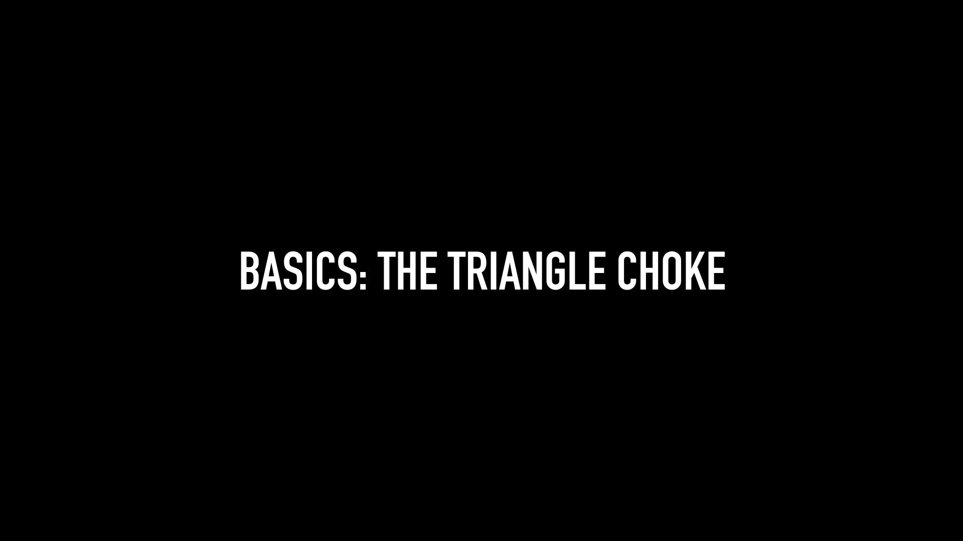 Basics: The Triangle Choke | AOJ+