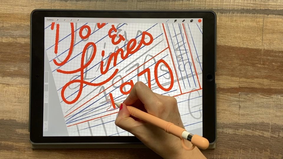 Combining Lettering and Illustration in Procreate
