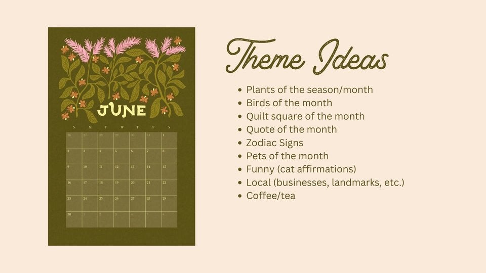 Design & Sell an Illustrated Calendar