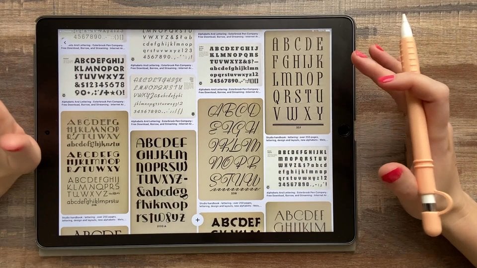Design a Hand Lettered Font on Your iPad