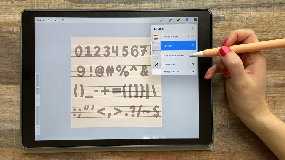 Design a Hand Lettered Font on Your iPad