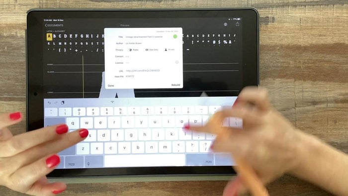 Design a Hand Lettered Font on Your iPad