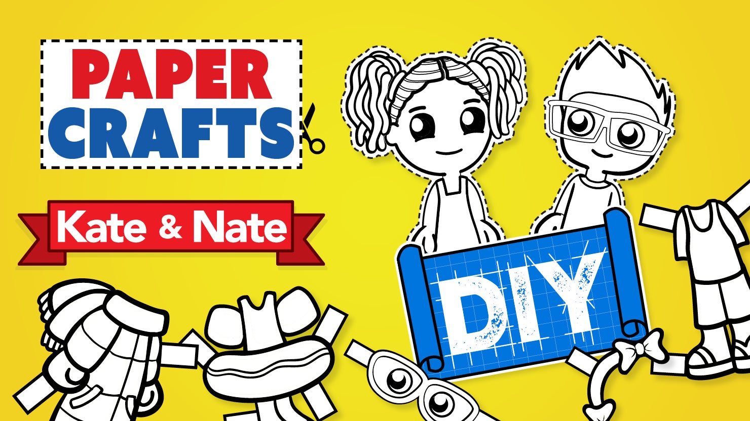 Kids Club | Paper Crafts | Kate & Nate "DIY"