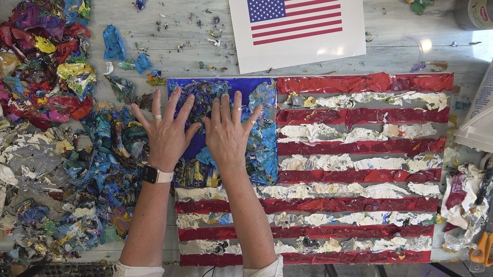 American Flag Post Palette