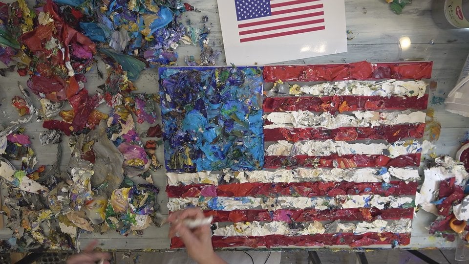 American Flag Post Palette
