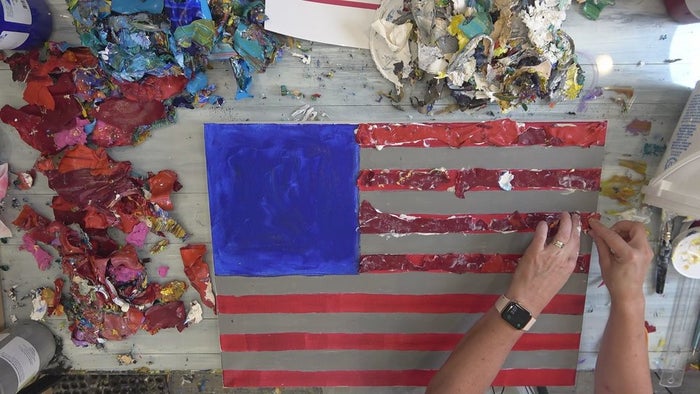 American Flag Post Palette