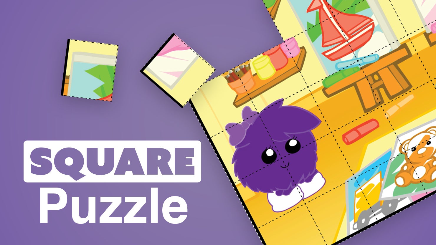 Preschool Prep Kids Club | Square Puzzle | Meet the Colors "Purple"