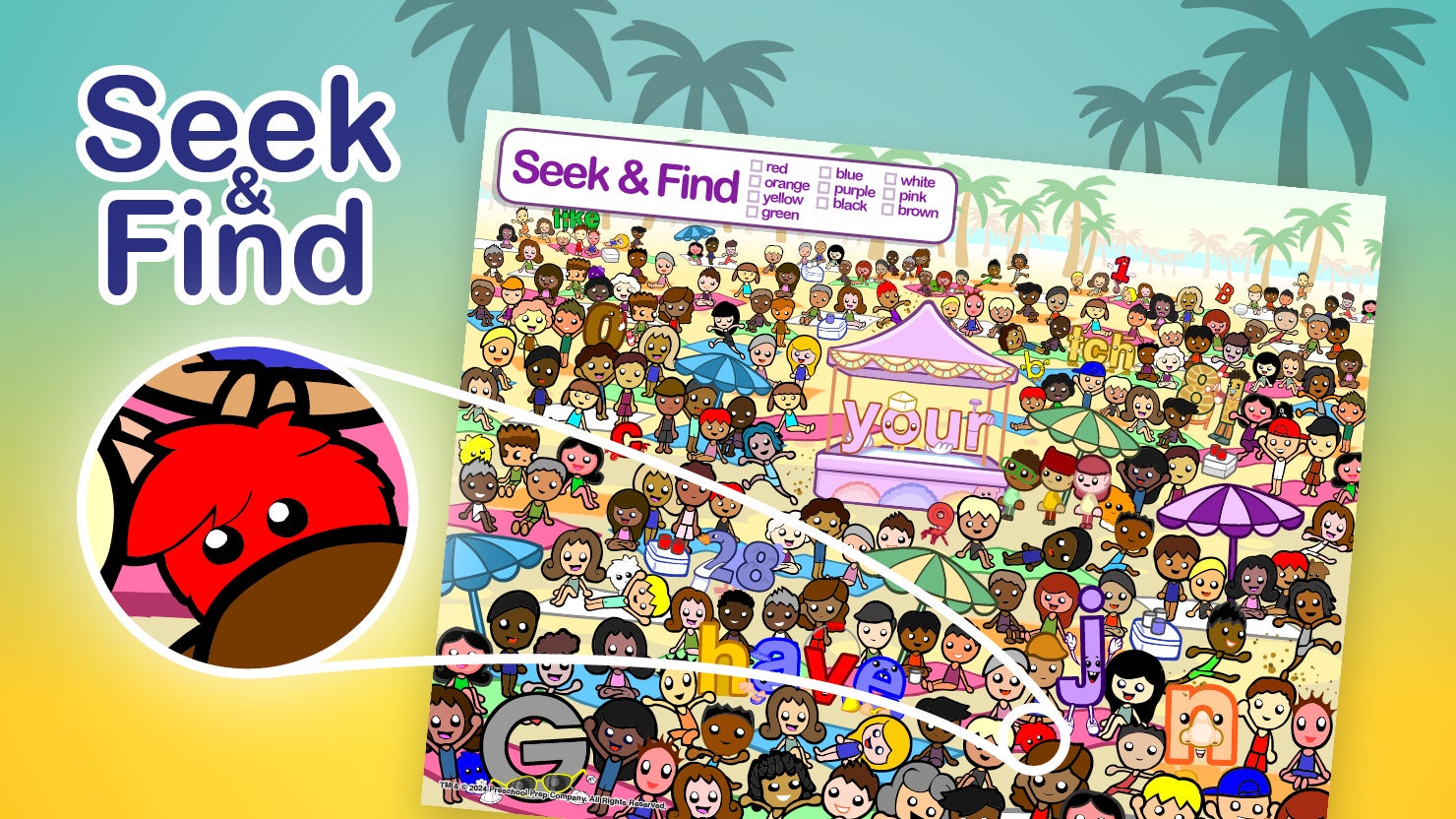 Preschool Prep Kids Club | Seek & Find | Meet the Colors | Summer Edition
