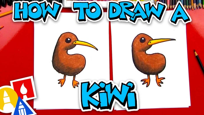 how to draw kiwi bird step by step
