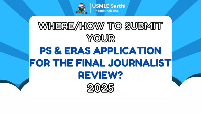 How/Where to submit your PS and ERAS Application for the Second/Final ...