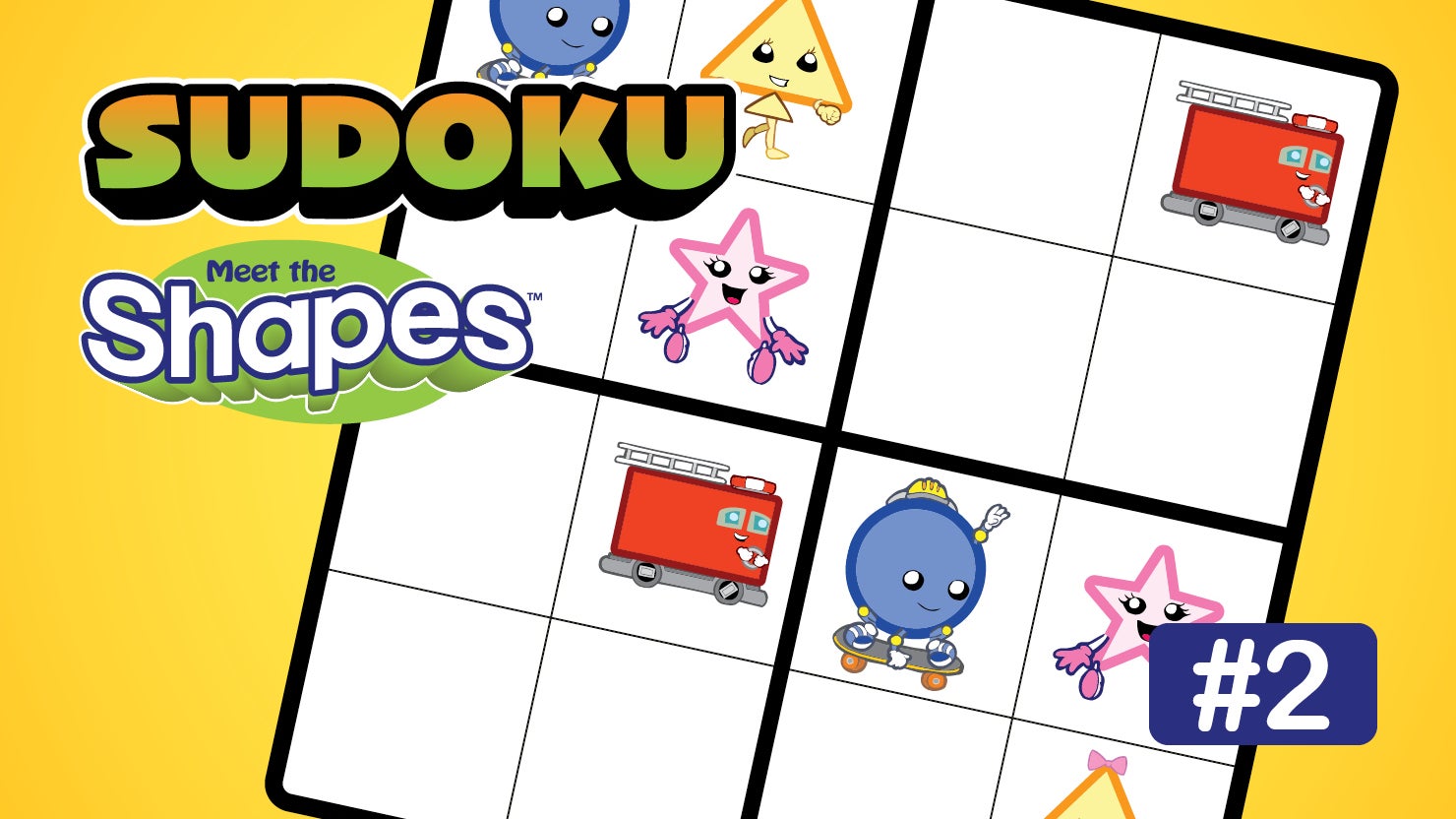 Preschool Prep Kids Club | Sudoku | Meet the Shapes Edition #2
