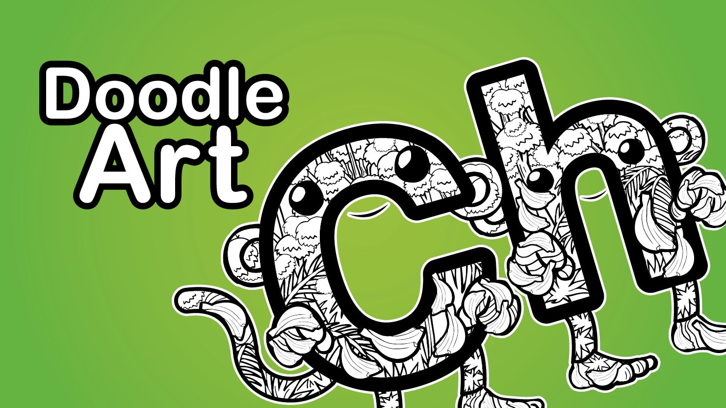 Preschool Prep Kids Club | Doodle Art | Spanish Meet the Letters "Ch"