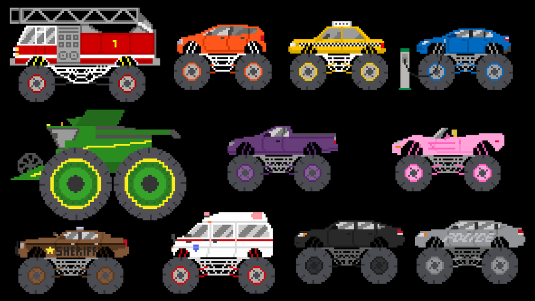 Monster Vehicles Playlist | The Kids' Picture Show
