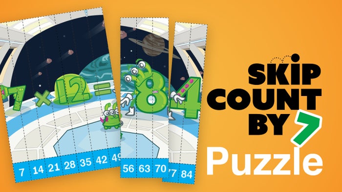 Preschool Prep Kids Club | Skip Count By 7 Puzzle | Meet the Math Facts ...