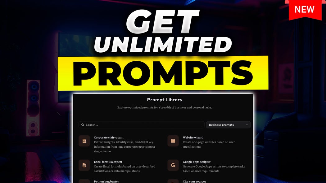 7 Prompt Libraries For Unlimited Prompts (Released 10/3/2024)