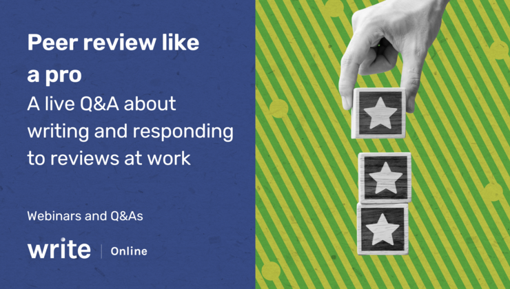 Write Online | Peer review at work | Writing feedback Q&A