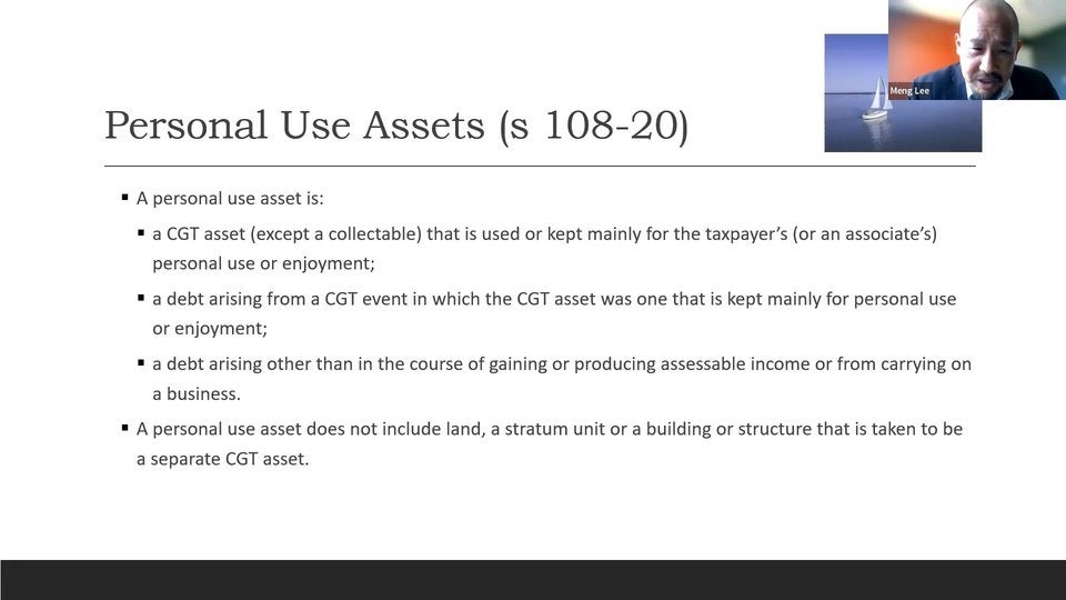 Replay: CGT Fundamentals: Overview, CGT Assets & Events | Tax Nuggets ...