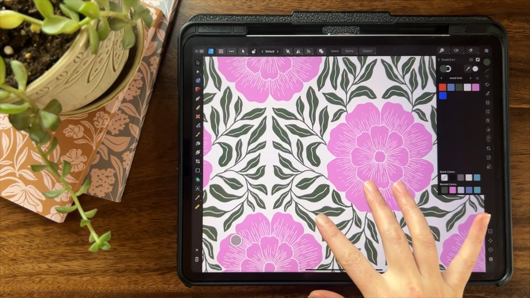 Block Print Pattern and Illustration