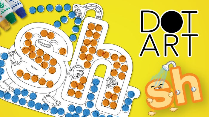 Dot Art | Meet the Digraphs "sh"
