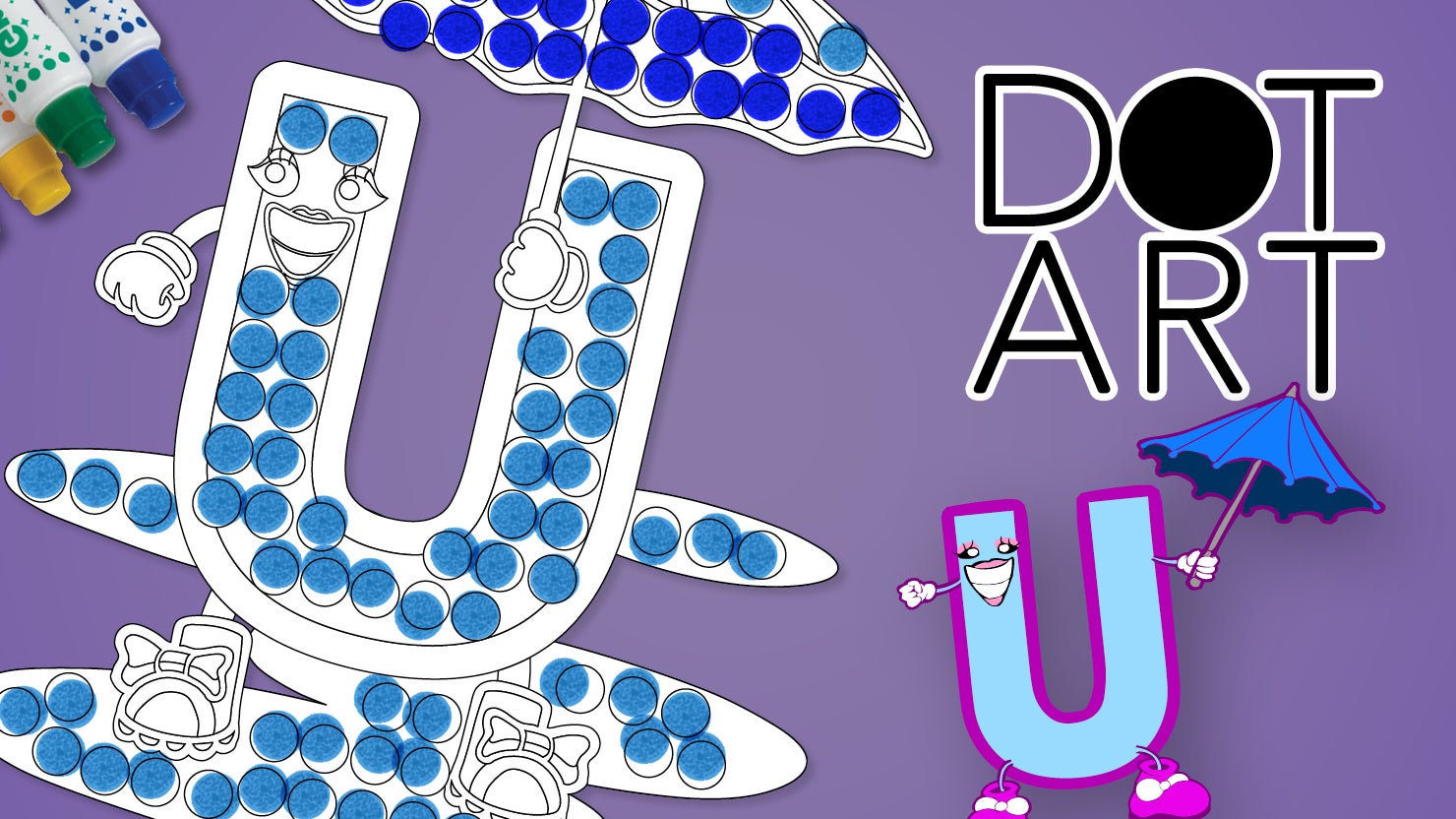 Dot Art | Meet the Letters "U"