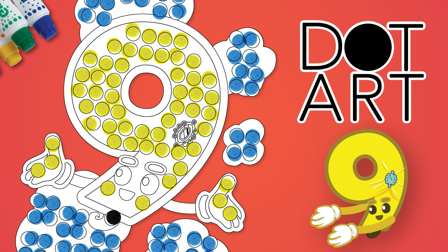 Dot Art | Meet the Math Facts "3+6=9"