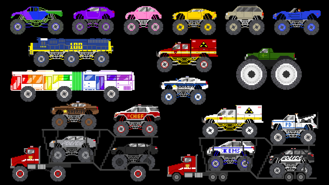 Monster Vehicles Exclusive.Movie | The Kids' Picture Show