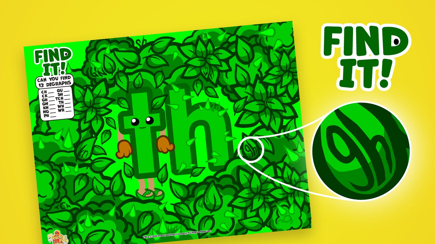 Find It! | Meet the Digraphs "th"