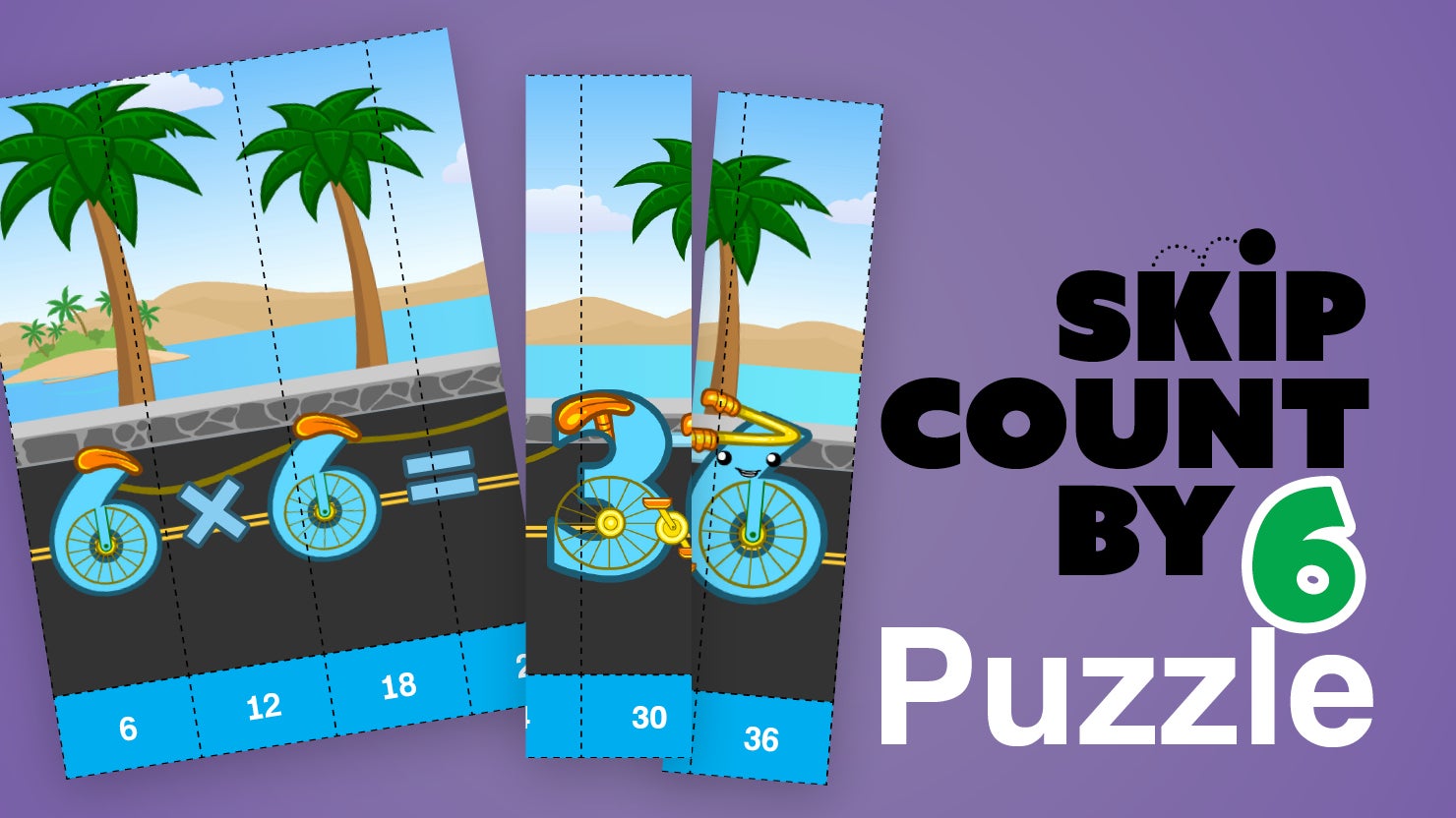 Skip Count By 6 Puzzle | Meet the Math Facts "6x6=36”