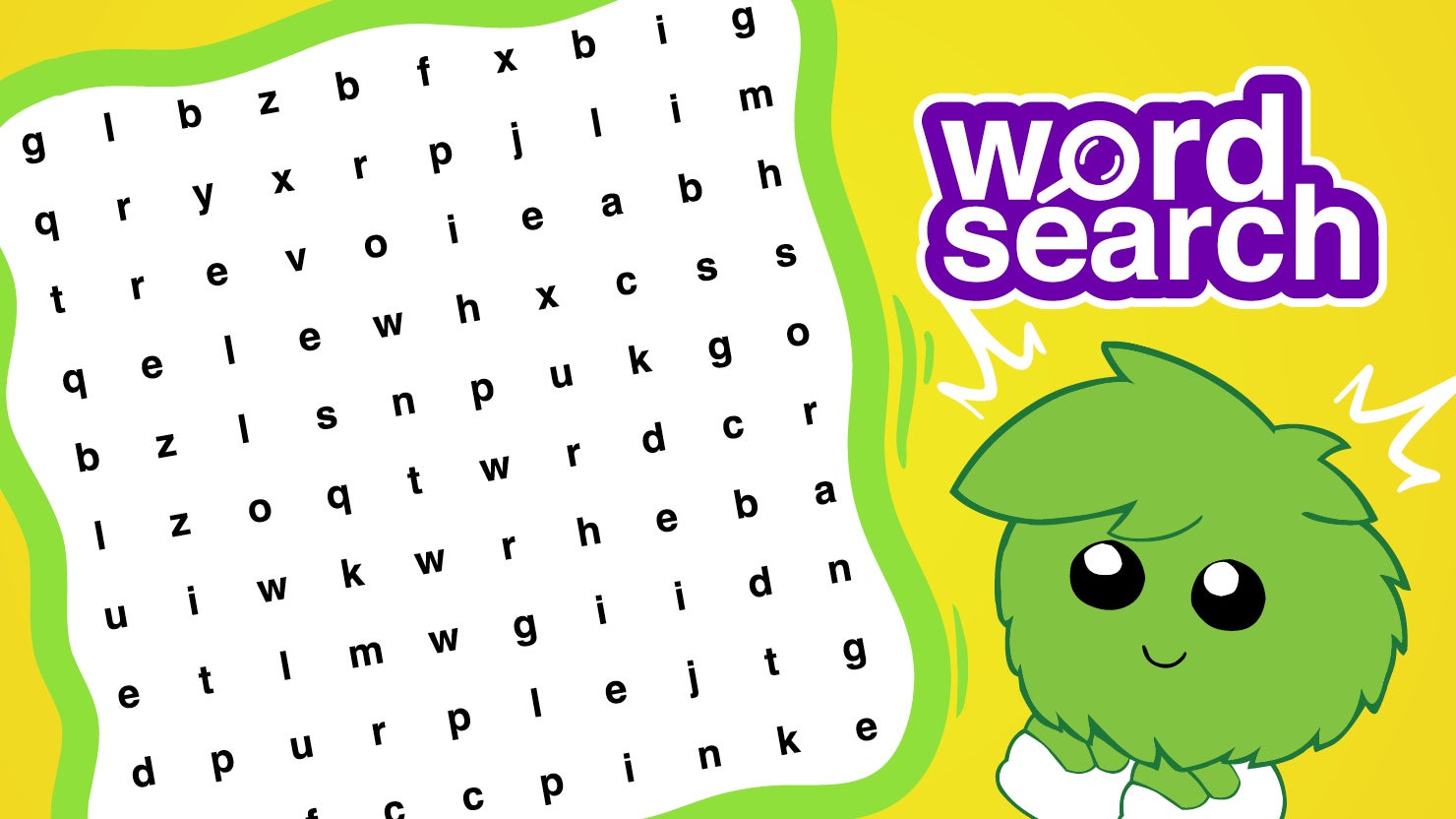 Preschool Prep Kids Club | Word Search | Meet the Colors “Green”