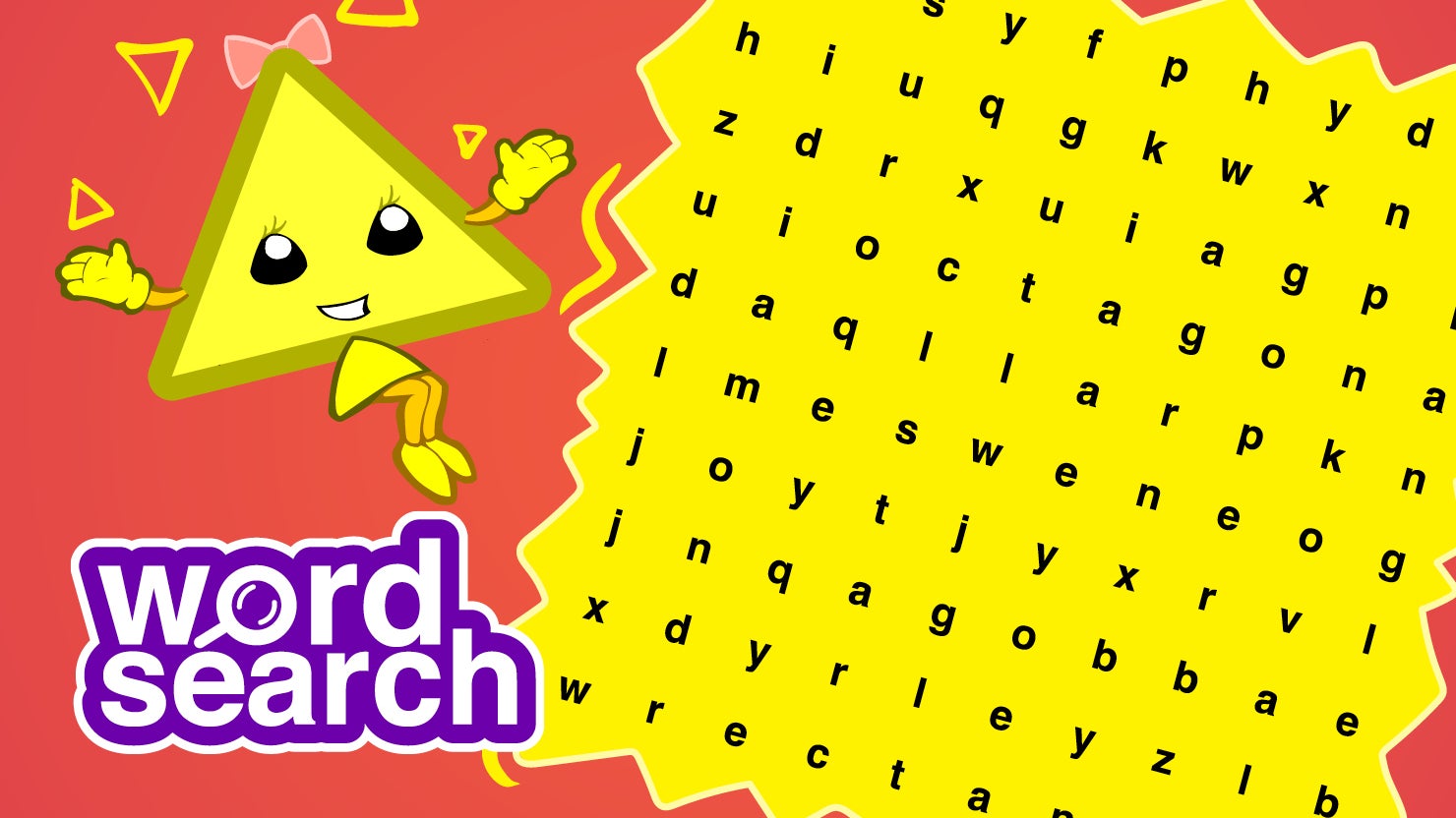 Preschool Prep Kids Club | Word Search | Meet the Shapes “Triangle”